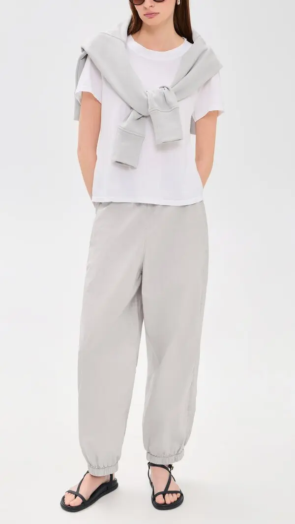 JAMES PERSE Stretch Poplin Parachute Pants