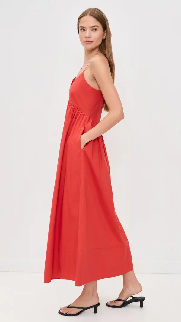 Jenni Kayne Peninsula Midi Dress - Tomato
