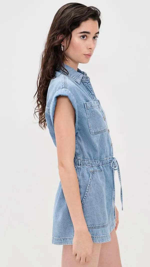 Paige Maliah Denim Romper - Revolution