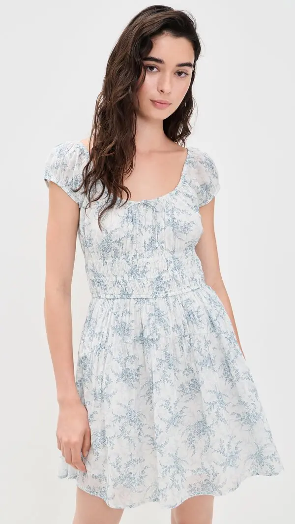 Paige Rosewood Dress - White/surf