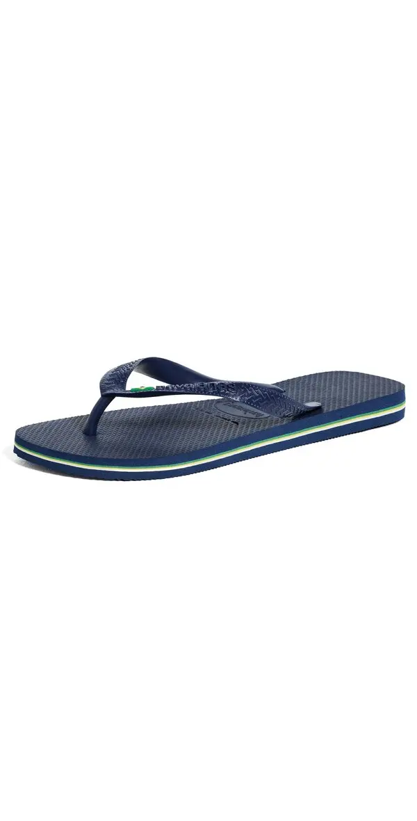 Havaianas Brazil Flip Flops - Navy Blue