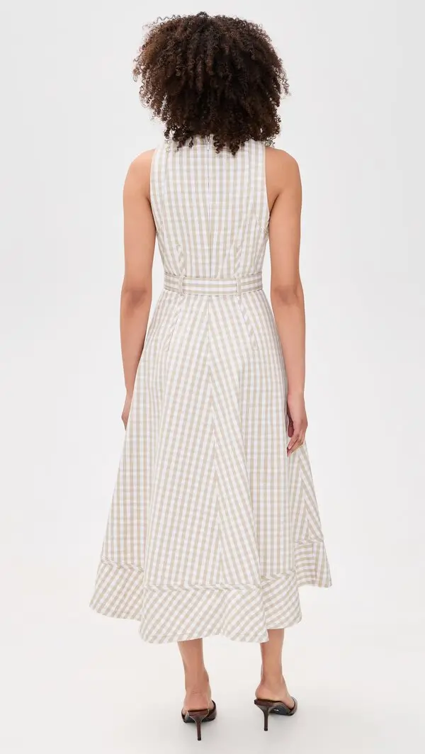 princess polly baby blue dress Linen Pastel Check Dress. Ladies Lavender and Brown Gingham Midi Dress.  Sleeveless Spring Flowing Dress. Juliette Dress- Thistle Gingham