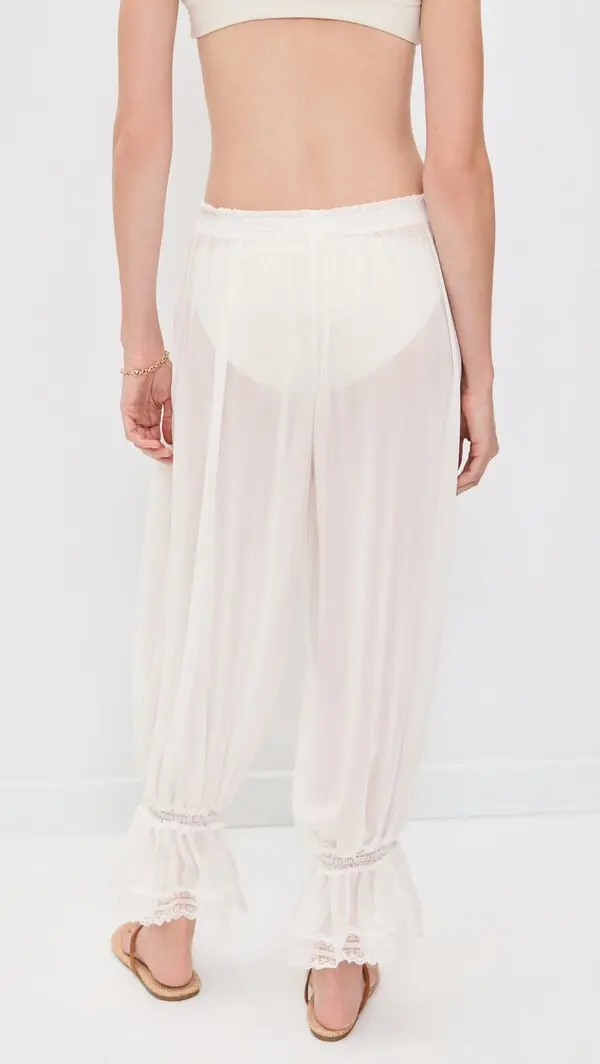 Caroline Constas Luella Lace Trimmed Pants