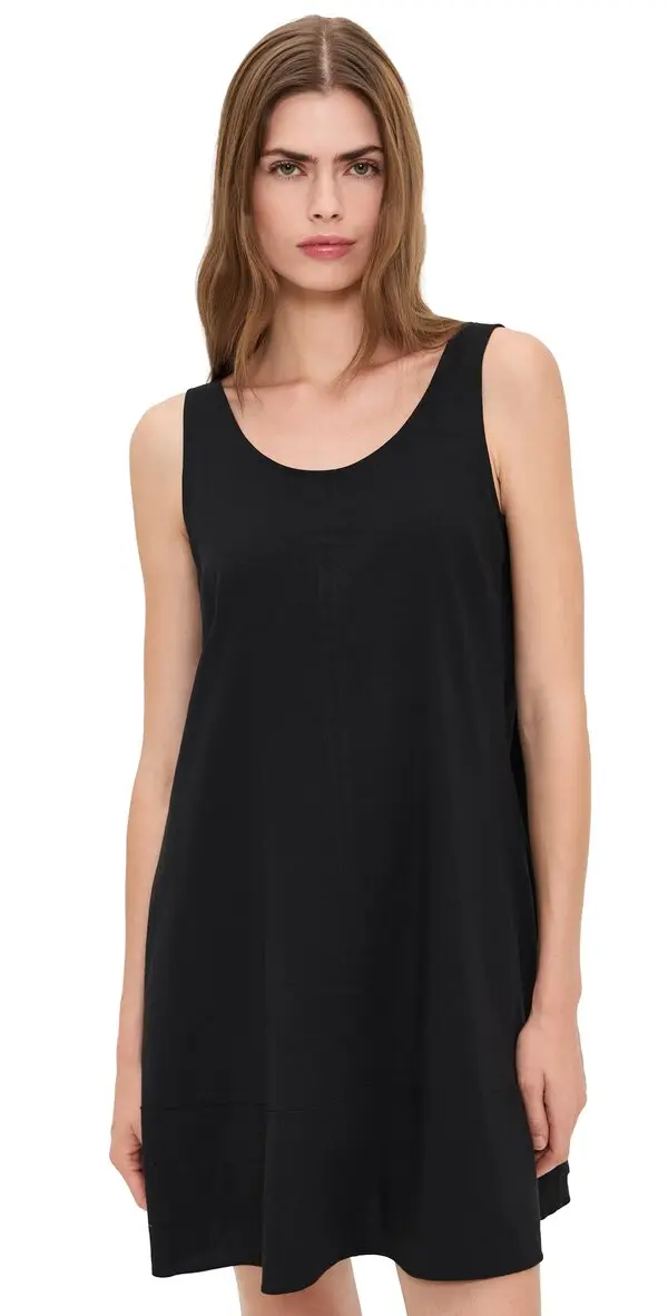 Theory Tank Flare Mini Dress - Black