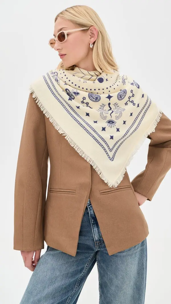 Freya Cosmic Rodeo Cashmere Bandana Scarf