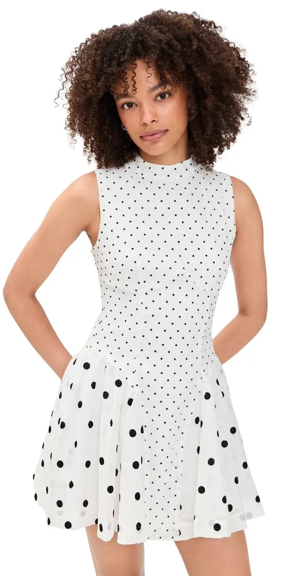 ANOTHER GIRL Polka-dot Mini Dress