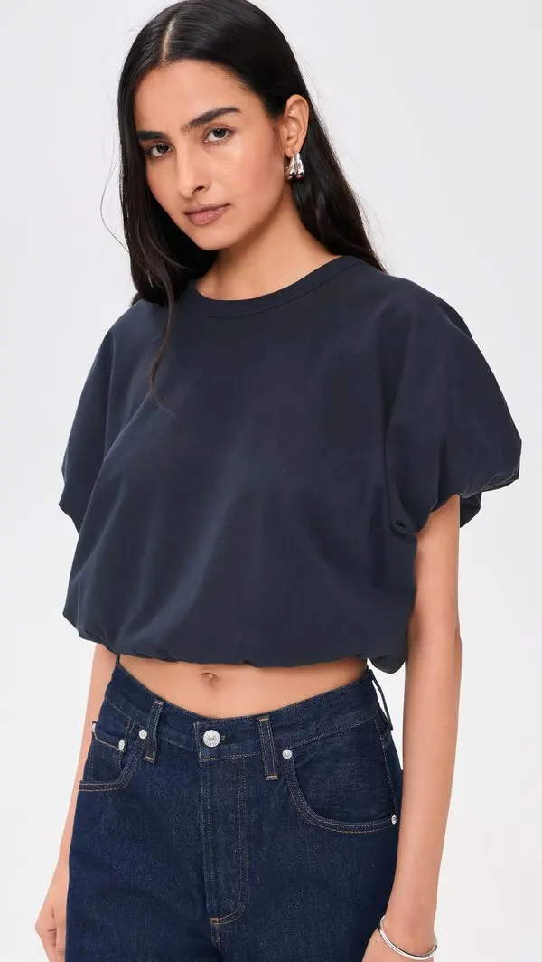 Citizens Of Humanity Gia Bubble Tee - Navy