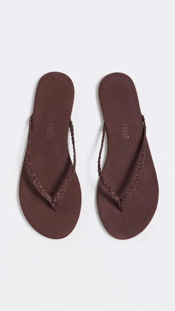 Tkees Lily Braid Sandals - Bourbon
