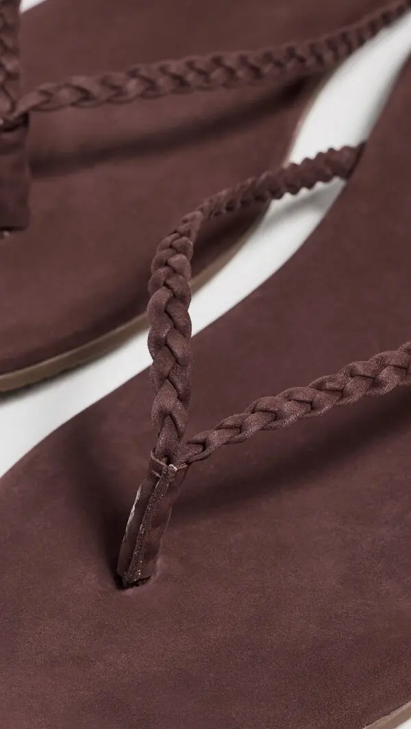 Tkees Lily Braid Sandals - Bourbon