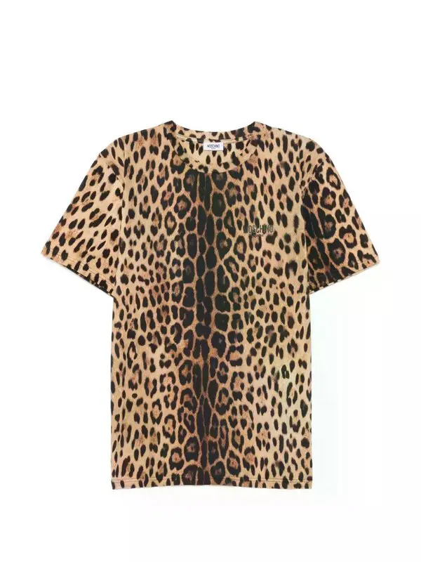 Moschino Leopard-print Logo T-shirt