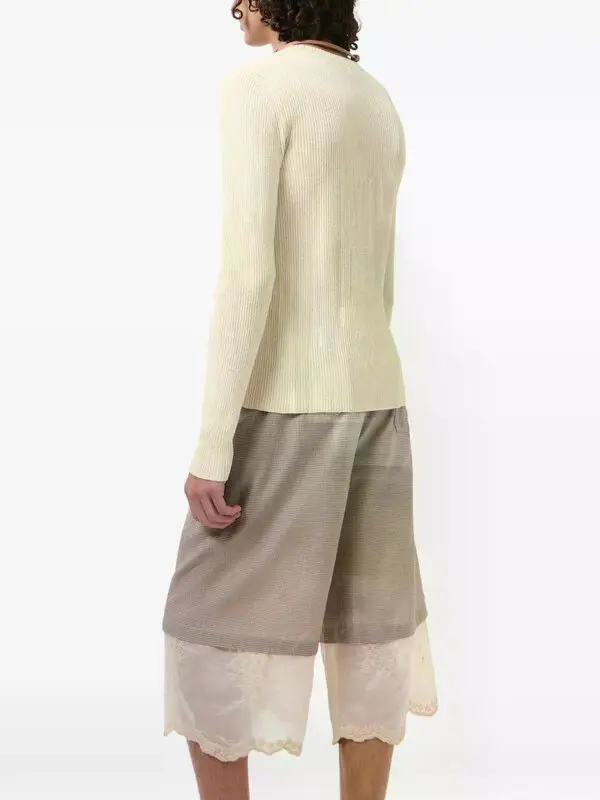 Our Legacy Ribbed Knit Sweater - Neutrals