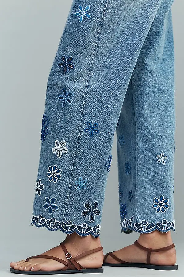 DRIFTWOOD Elaine High-rise Barrel Jeans