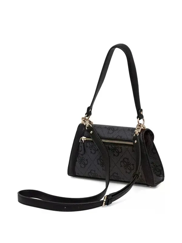 Guess Karnilla Monogram Shoulder Bag - Black