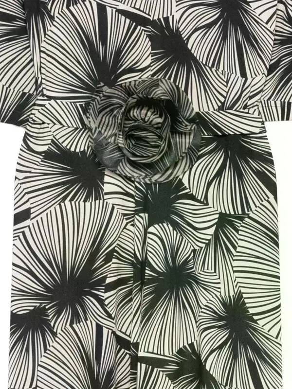 LE RJTANGE Patterned Floral-appliqué Jumpsuit
