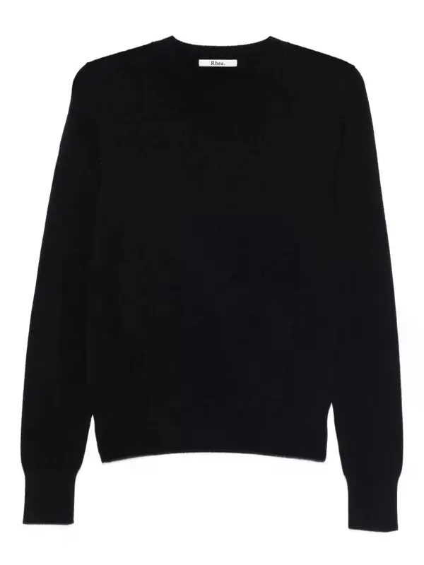 RHEA Round-neck Cashmere Sweater - Blue