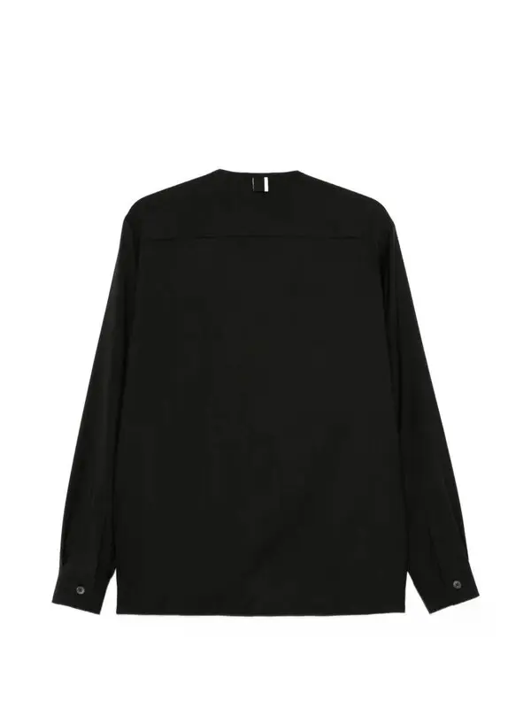 LOW BRAND Zip-up V-neck Shirt