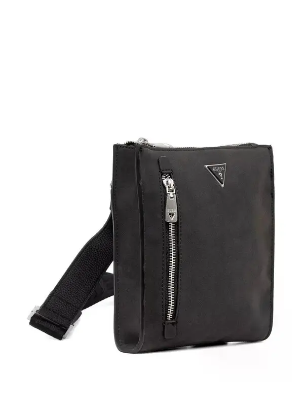 Guess Logo-plaque Zip-pocket Messenger Bag