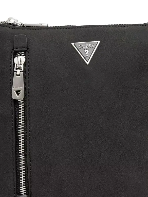 Guess Logo-plaque Zip-pocket Messenger Bag