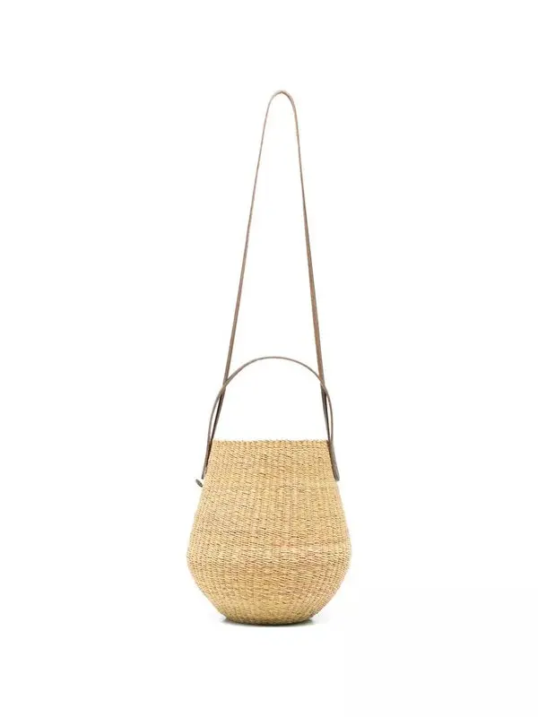 Muuñ Oriane Woven Straw Tote Bag - Neutrals