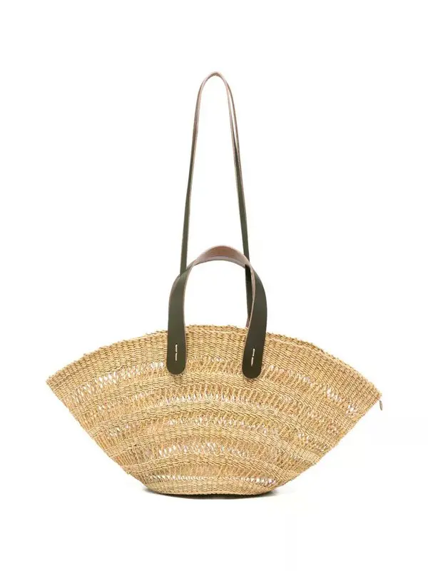 Muuñ Chantelle Woven Straw Tote Bag - Neutrals
