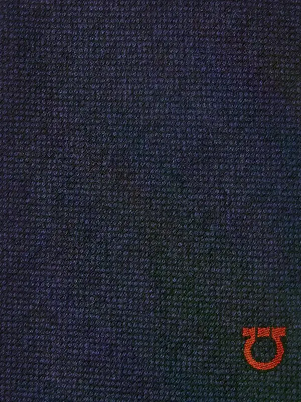 FERRAGAMO Embroidered-logo Neck Tie