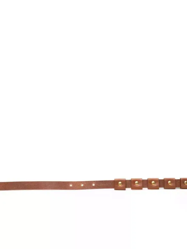 Miu Miu Buckle-detail Chain-link Necklace - Brown