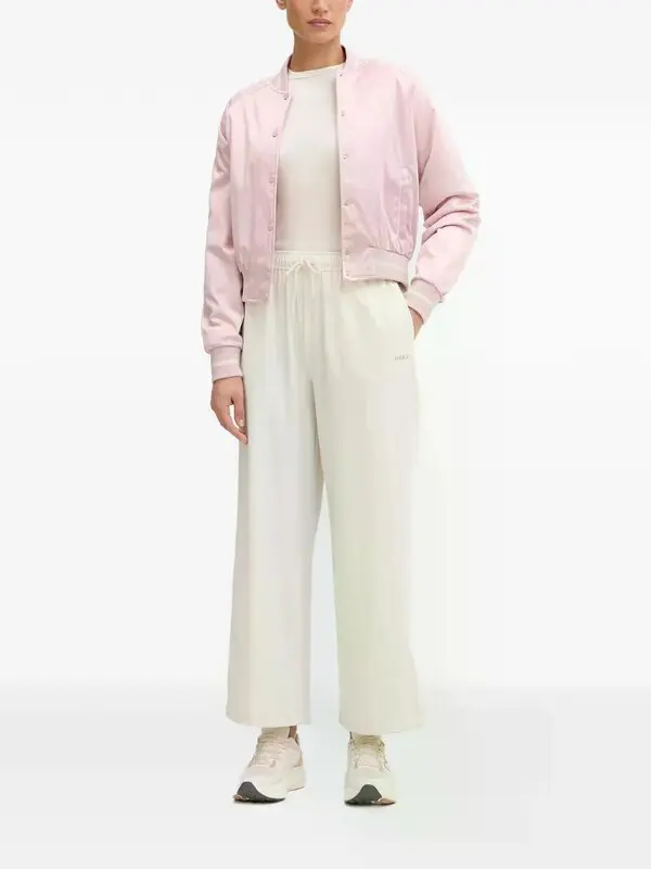 Guess Drawstring-waist Wide-leg Trousers - Neutrals