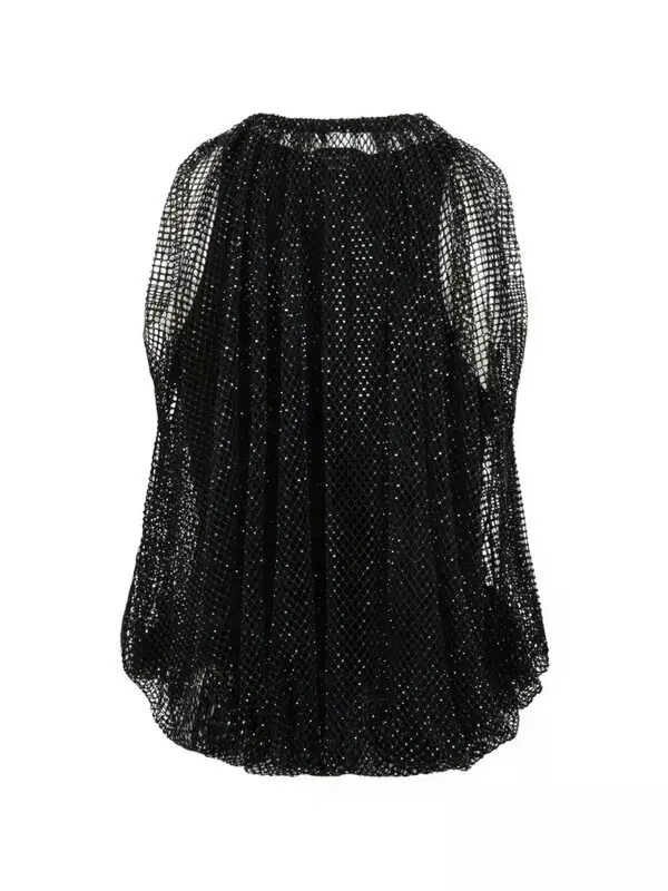Sportmax Nodo Crystal-embellished Top - Black