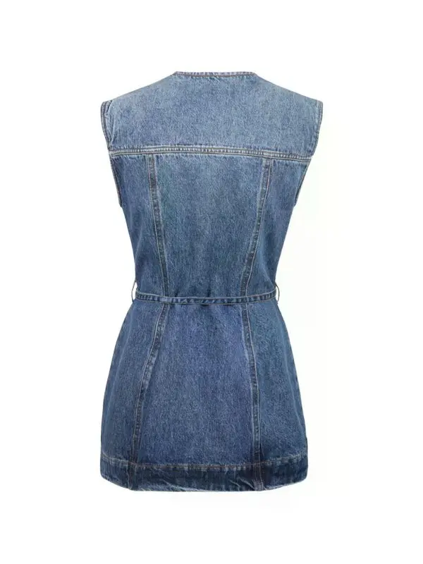 Sportmax Belted Sleeveless Top - Blue