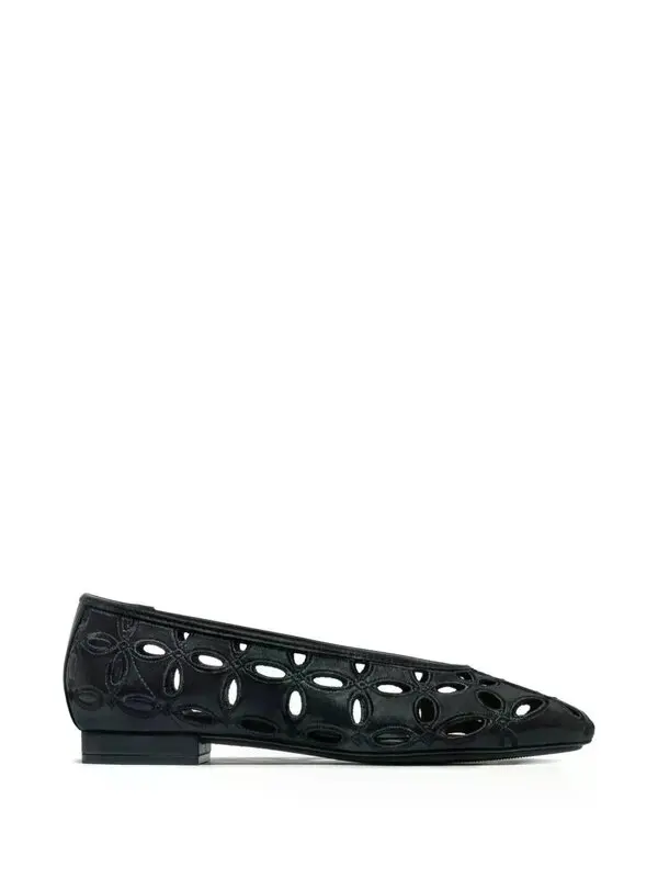 Bernardo Brie Cut-out Ballet Flats - Black