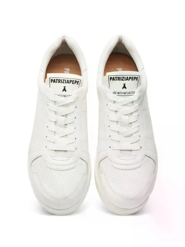 Patrizia Pepe Perforated Leather Sneakers