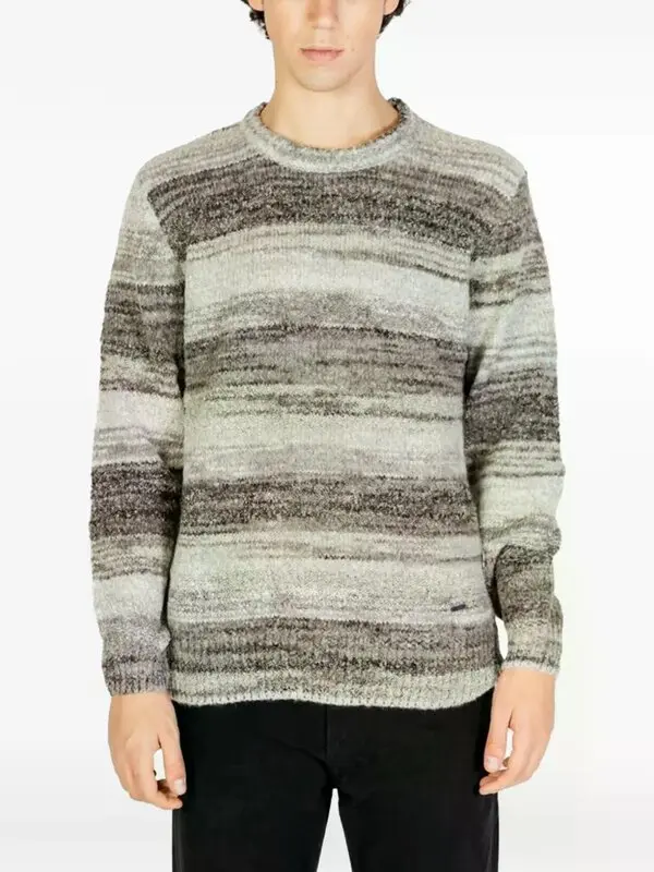 GIANNI LUPO Horizontal-stripe Knitted Sweater
