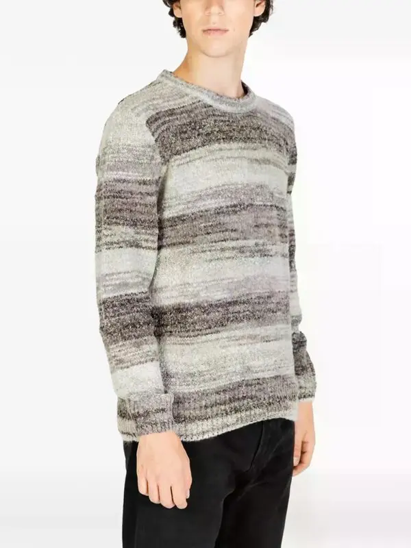 GIANNI LUPO Horizontal-stripe Knitted Sweater
