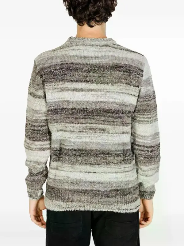 GIANNI LUPO Horizontal-stripe Knitted Sweater