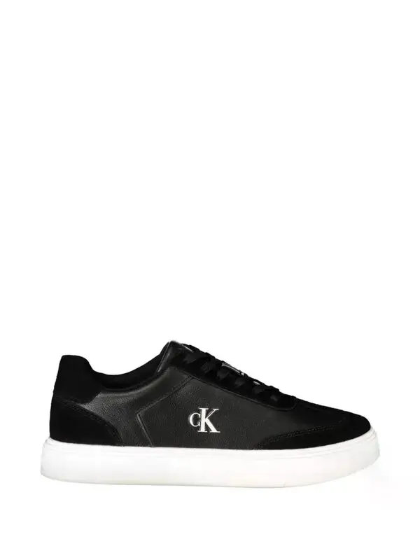 Calvin Klein Logo-plaque Leather Sneakers