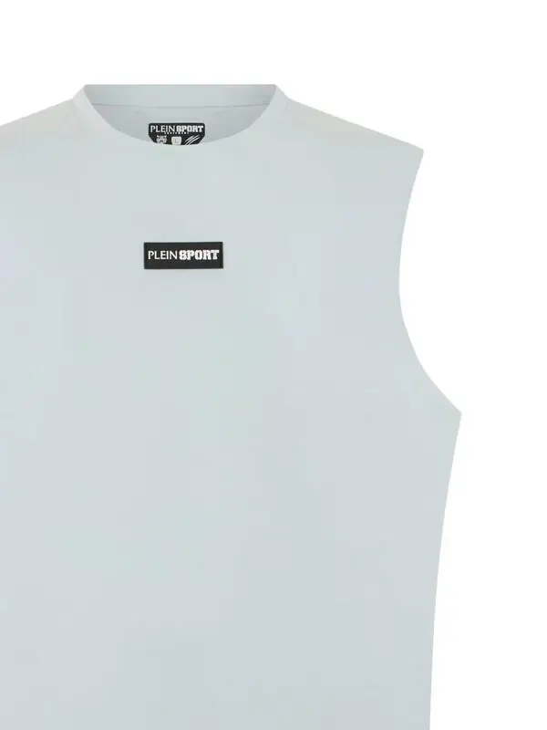 PLEIN SPORT Slub Logo-patch Tank Top