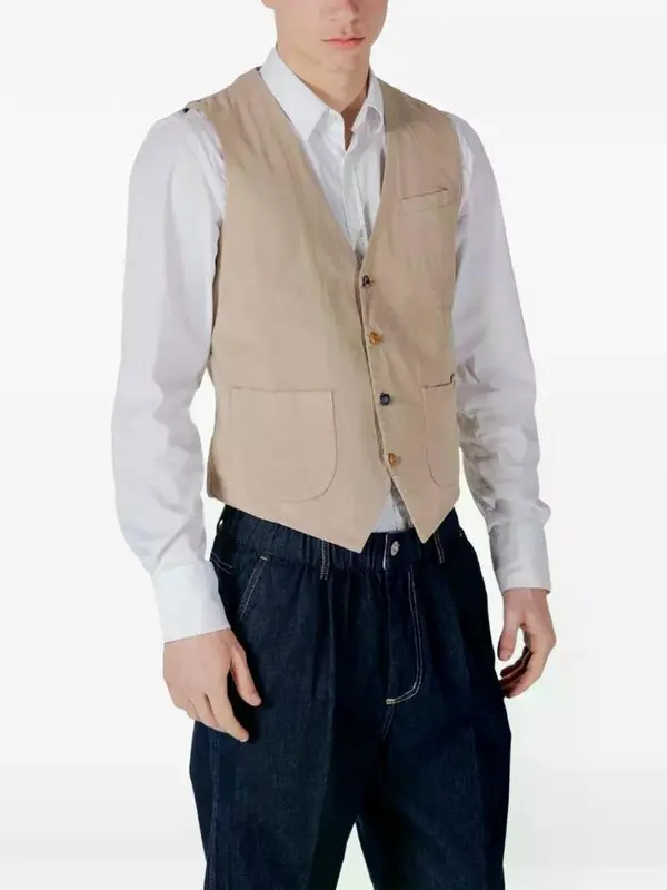 GIANNI LUPO Button-front Waistcoat