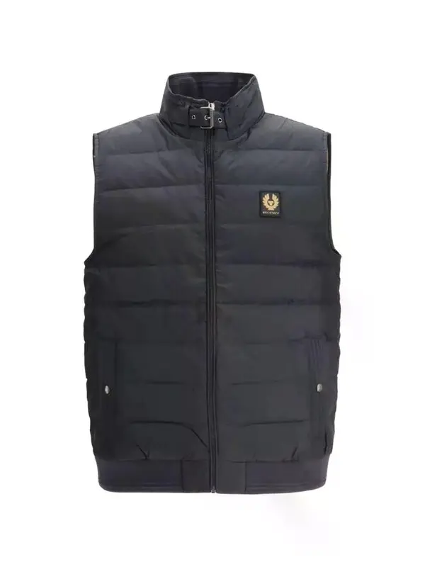 Belstaff Quilted Buckle-collar Gilet - Blue