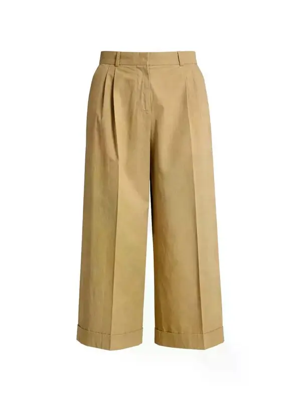 THE ROW Lior Pleated Trousers - Neutrals