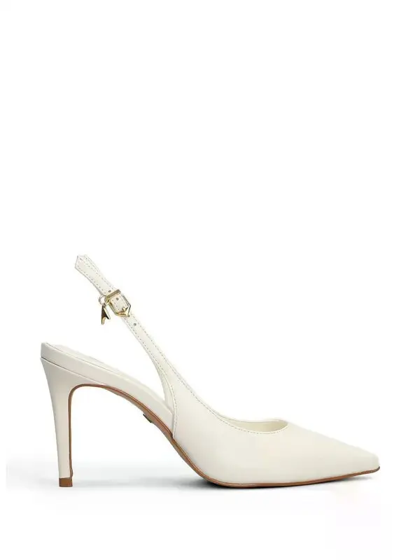 ANDREA CARRANO Pointed-toe Slingback Pumps - Neutrals