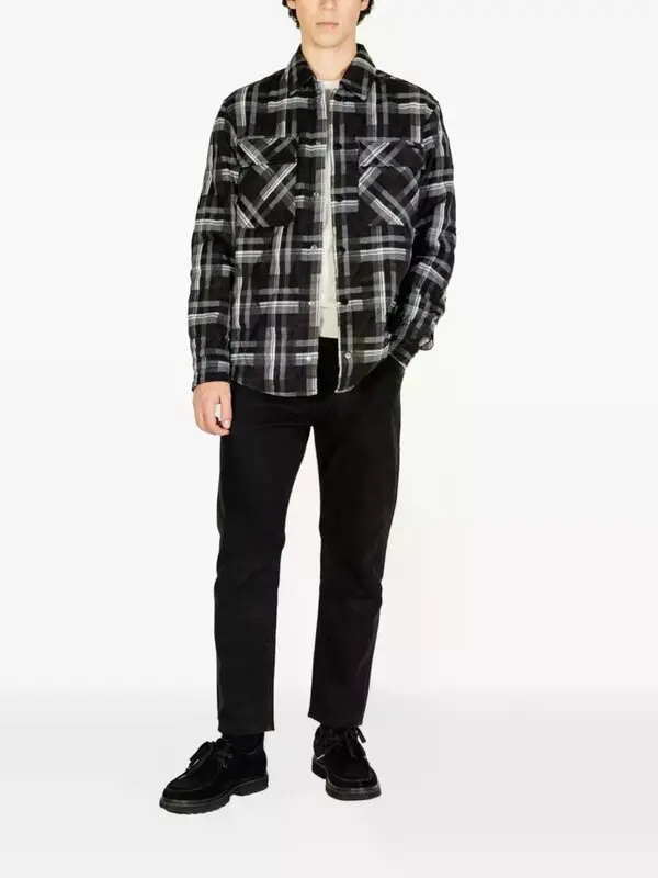 GIANNI LUPO Plaid Quilted Shirt Jacket