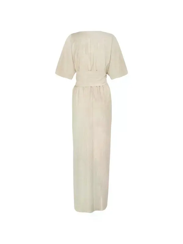 CORTANA Ryo Striped Wrap Dress