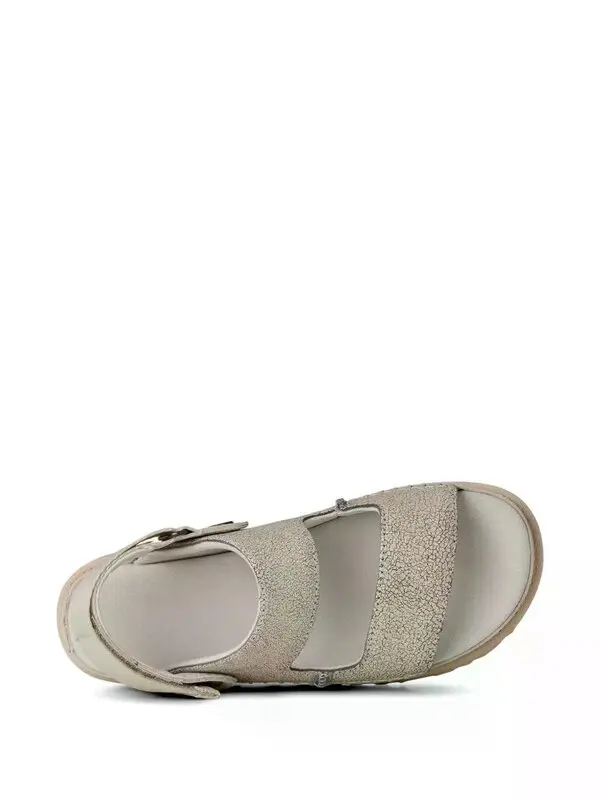 UGG Goldenstar Crackle-effect Sandals - Neutrals