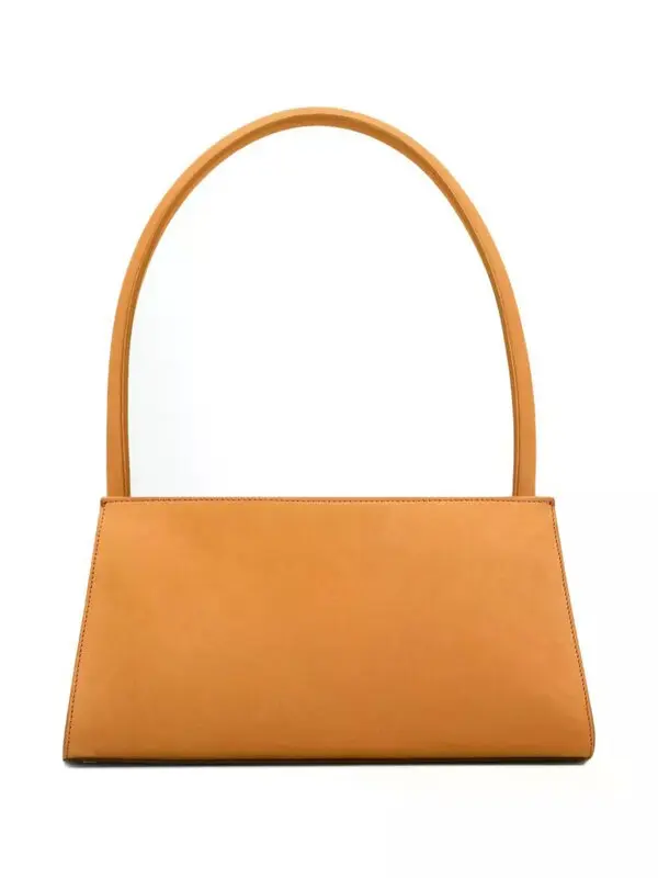 AMI Paris Small Mimi Nubuck Leather Shoulder Bag - Orange
