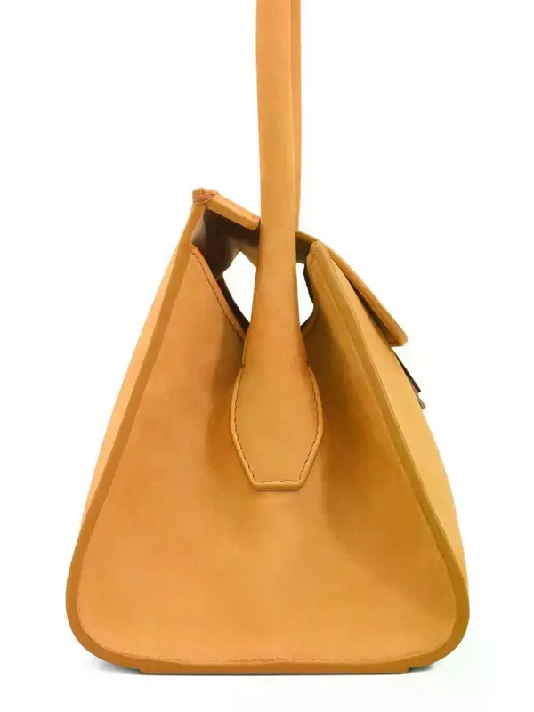 AMI Paris Small Mimi Nubuck Leather Shoulder Bag - Orange