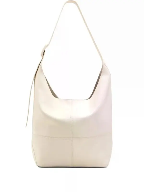 Ami Large Etienne Leather Shoulder Bag - Neutrals
