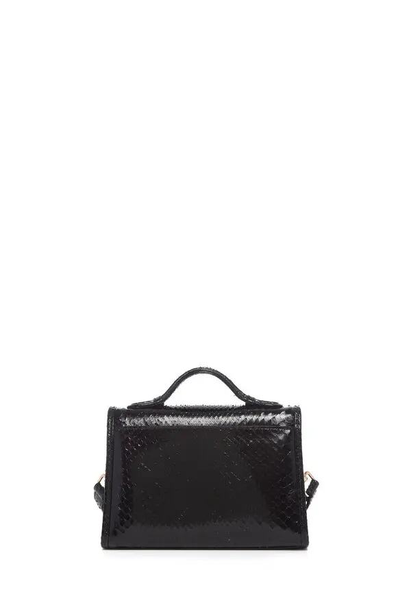 Gabriela Hearst Small Leonora Flap Bag In Snakeskin