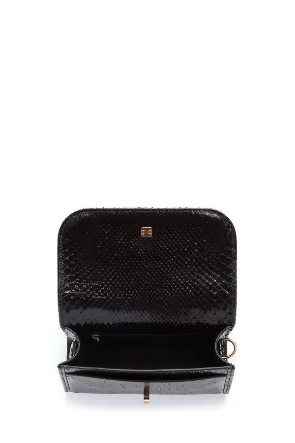 Gabriela Hearst Small Leonora Flap Bag In Snakeskin