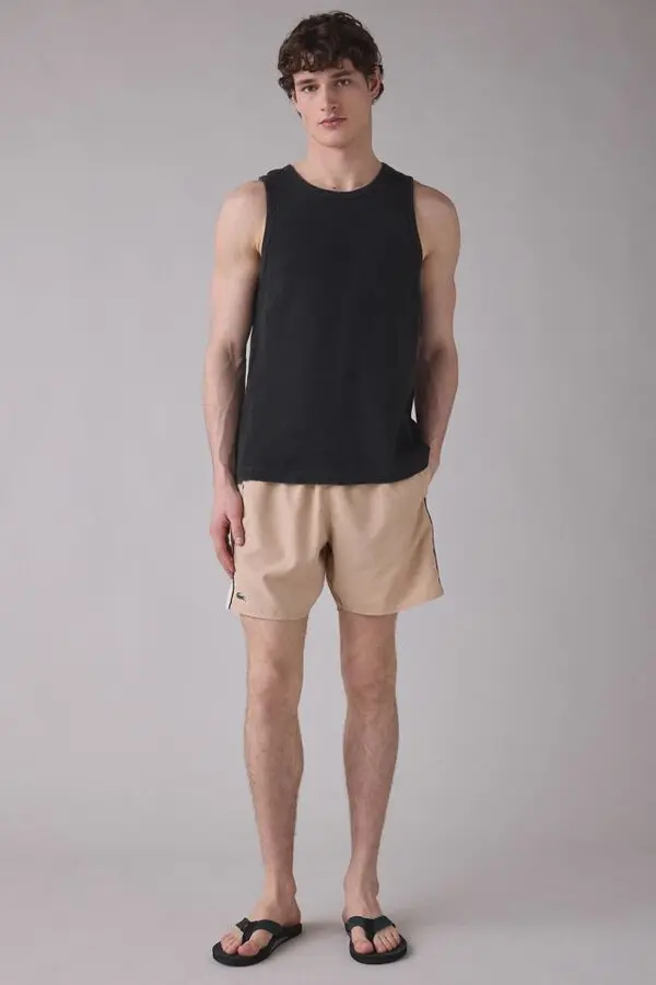 Lacoste Colorblock Swim Trunks
