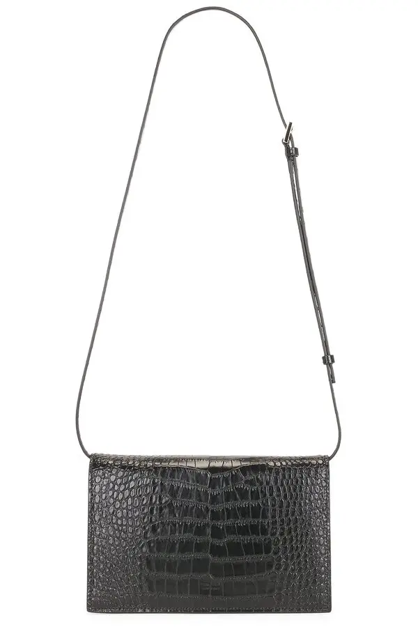 TOM FORD Soft Printed Croc Mini Bag - Black